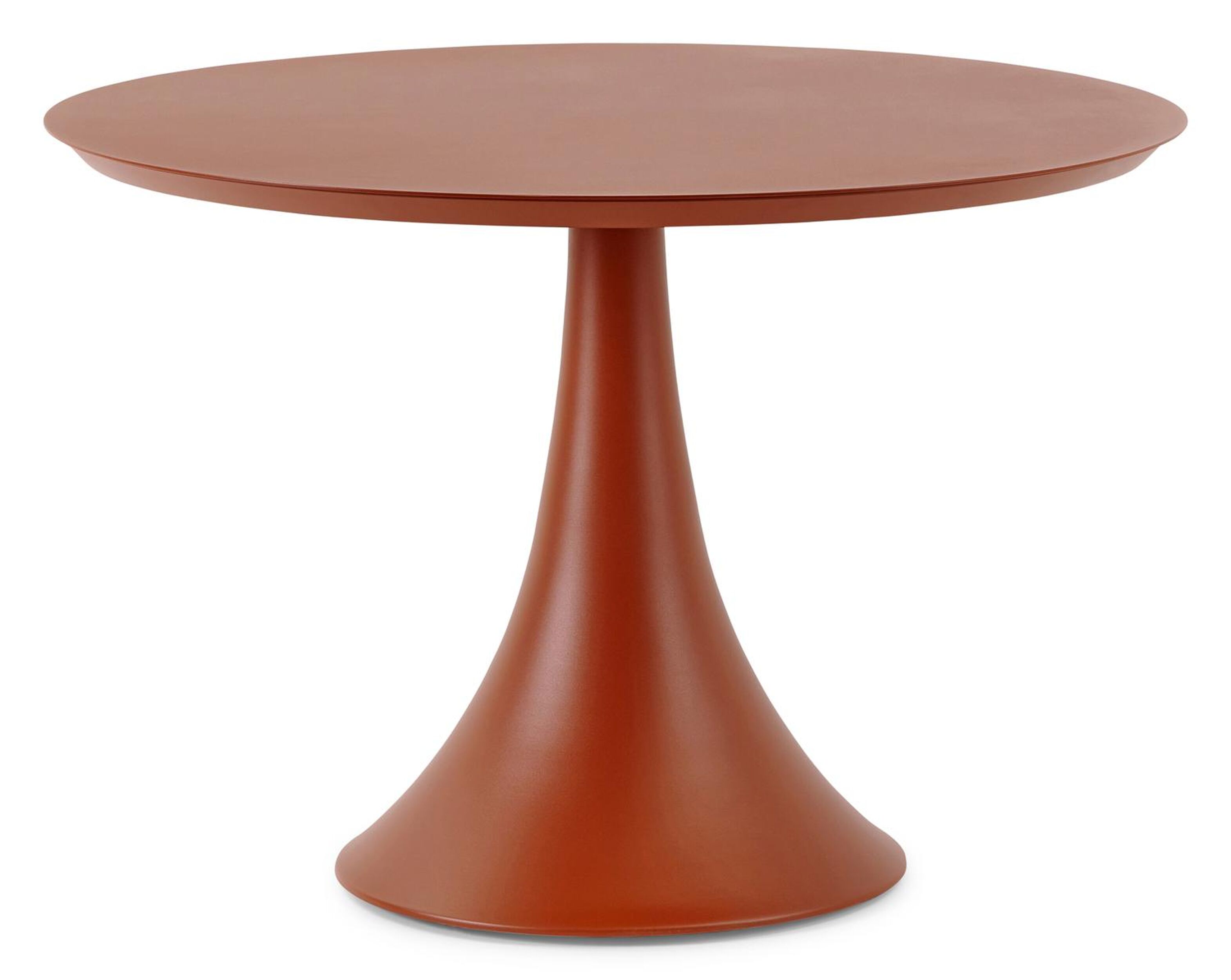 Fano tuintafel in roestbruin aluminium - Dia. 110 x H 74 cm